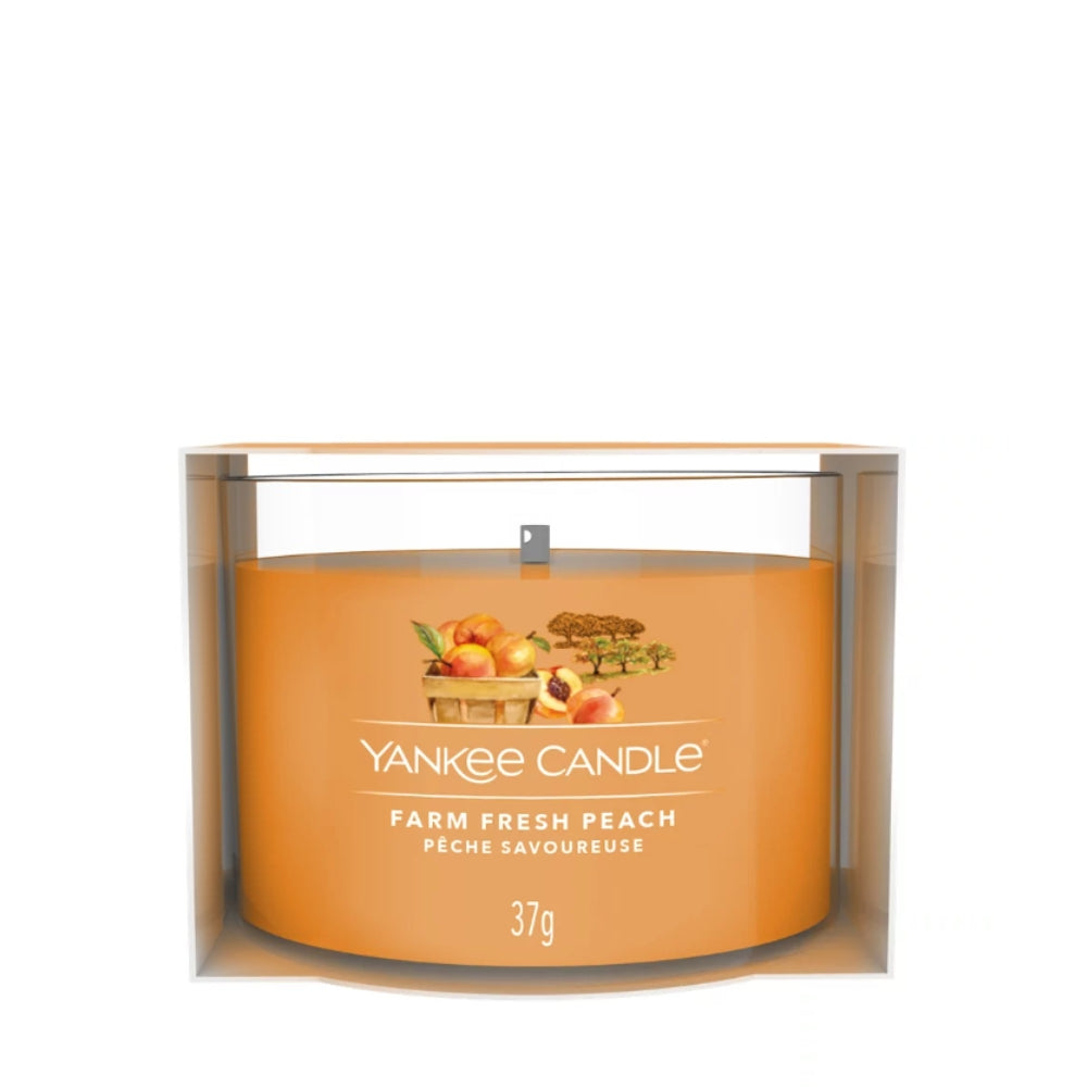 CANDELA VOTIVE IN VETRO SINGOLA FARM FRESH PEACH – Peragashop