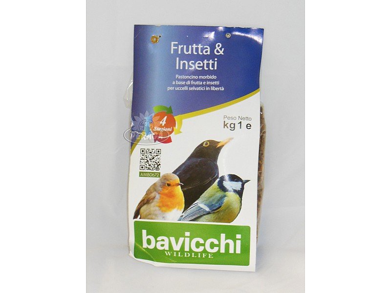PASTONCINO MORBIDO A BASE DI FRUTTA E INSETTI PER UCCELLI SELVAT ...