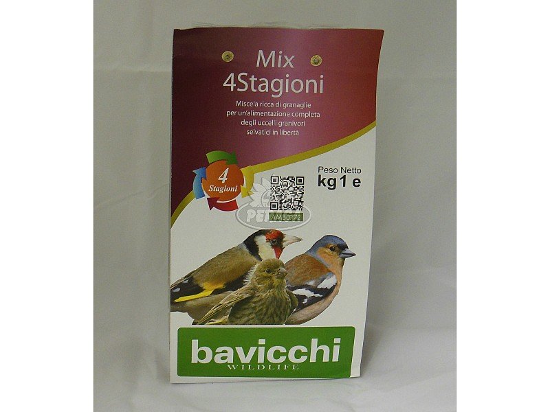 MIX 4 STAGIONI MISCELA DI GRANIGLIE PER UCCELLI GRANIVORI SELVAT ...