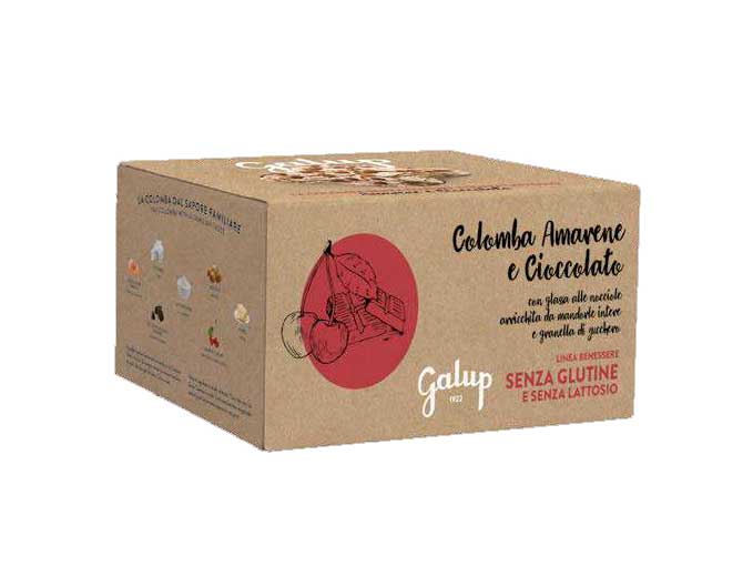 GRAN GALUP COLOMBA AUX CERISES ET AU CHOCOLAT, SANS GLUTEN ET SANS LAC ...