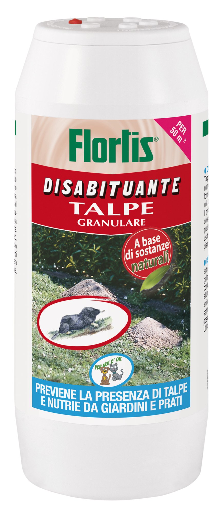 Disabituante Allontana Talpe Prato Giardino Granulato 1L Flortis