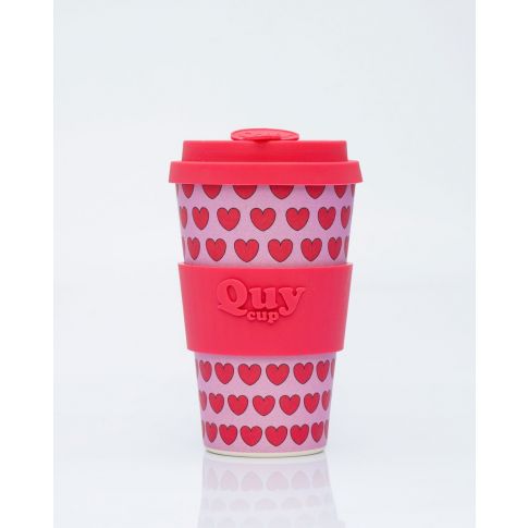 Quy Cup Tazza Riutilizzabile Eco-Friendly In Bambu 400ml Love