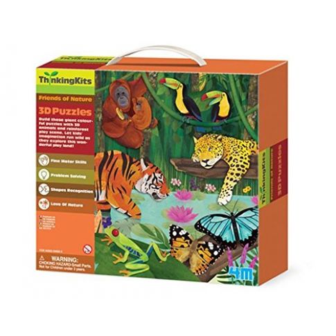 Puzzle Foresta In 3d - 3d Floor Puzzles - Rainforest 4m Giochi Educativi